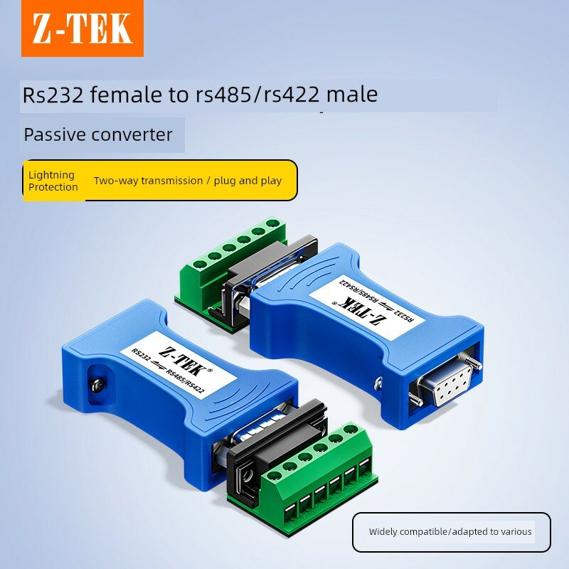 Конвертер Z-TEK 232 в 485/422, пассивный модуль связи с последовательным протоколом RS485 в 232 ZY206 232 до 485/422