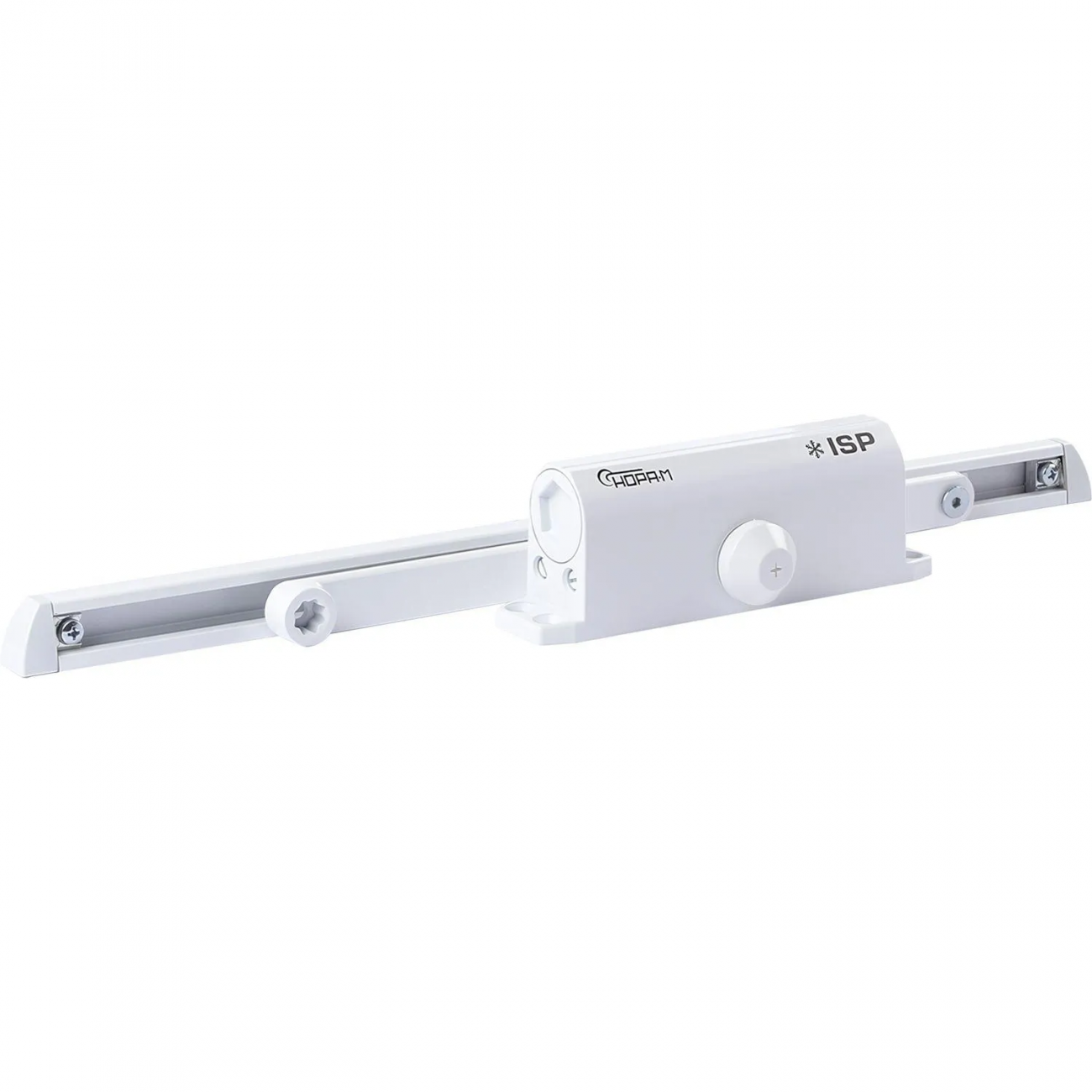 Доводчик дверной Isparus 430 Slider (40 - 100 кг) со скольз. тягой (белый) 1775751 18775