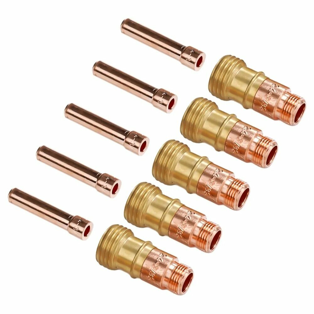 10шт TIG Для коротких Газовых Линз 17GL332 10N24S 3/32 и Комплект Цанг TIG DB SR WP 17 18 26