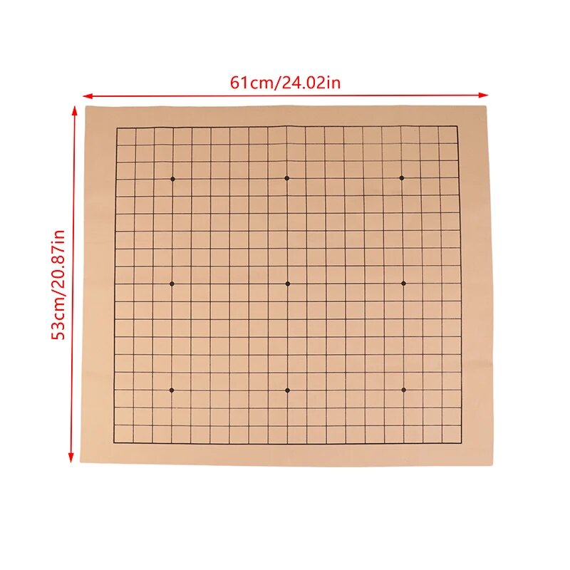 Шахматная доска складная искусственная кожа 53x61 см
