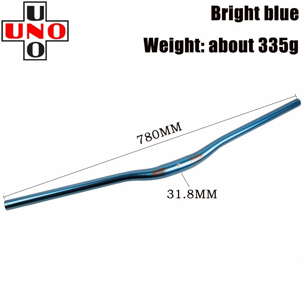 Руль UNO Ultra Light Color 31.8 калибра, яркий, 740/780 мм, для горного велосипеда, горизонтальная модификация