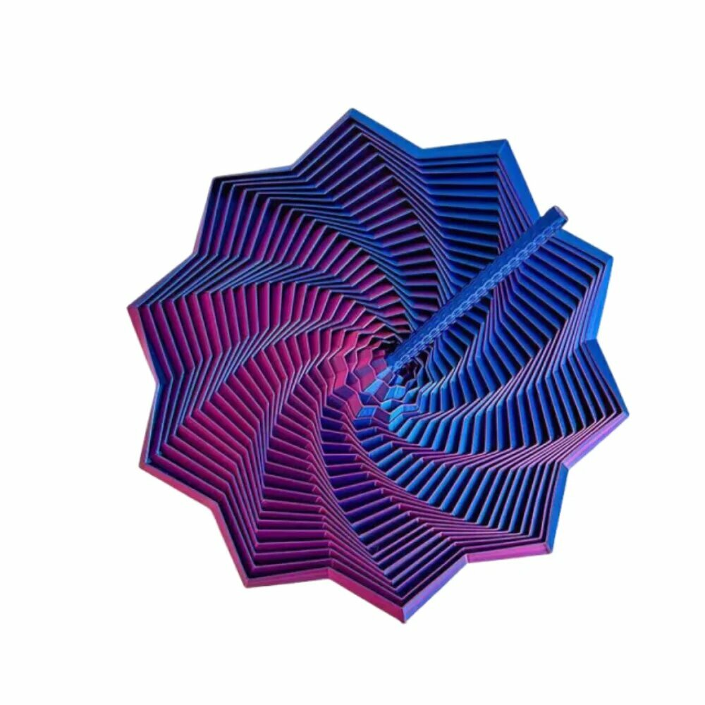 Fractal Fidget Star, фиолетовый, Blue Purple