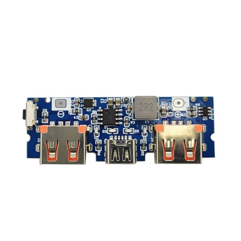 Плата Зарядки аккумулятора LED Double USB 5V 2.4A Type C Замена Печатной Платы Мобильных Блоков Питания Зарядного Модуля