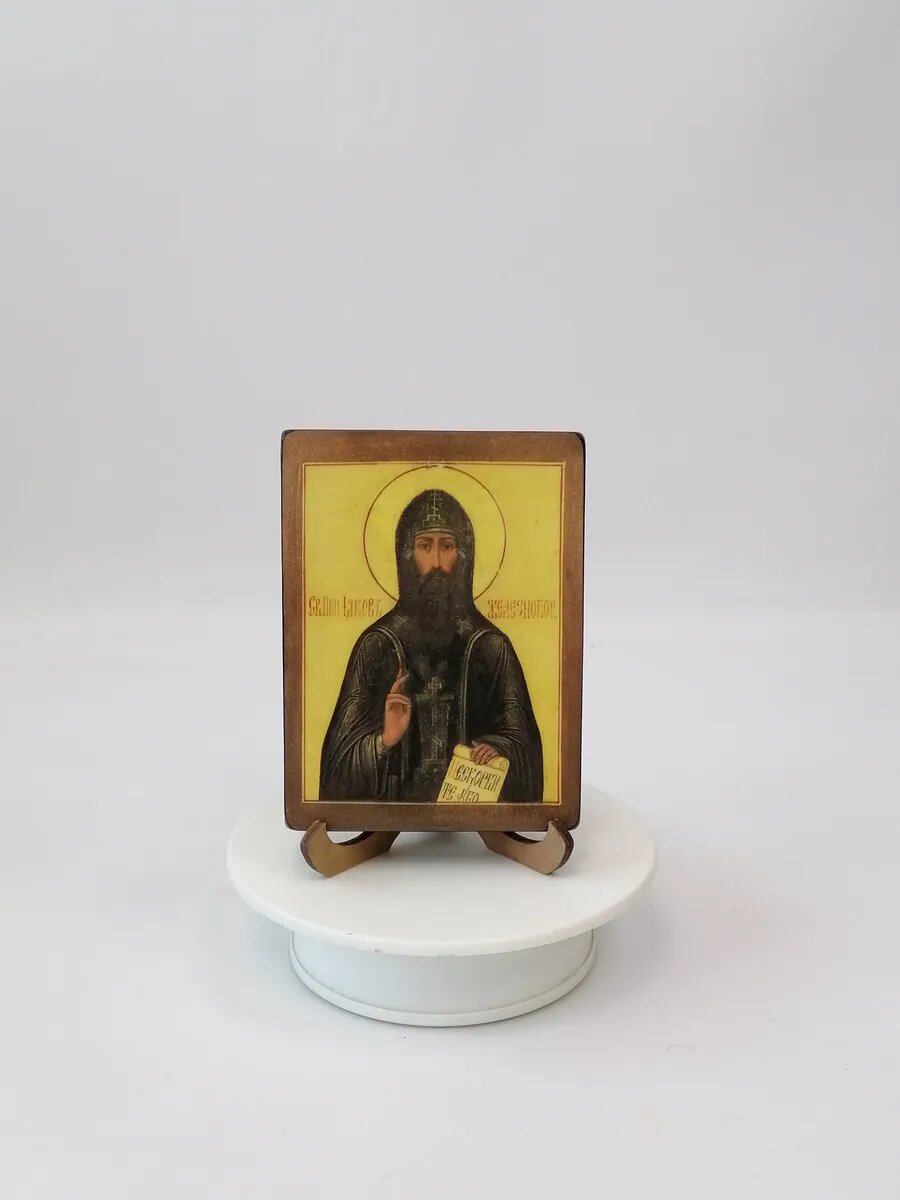 Преподобный Иаков Железноборовский, 9x12x1,8 см, арт В7389