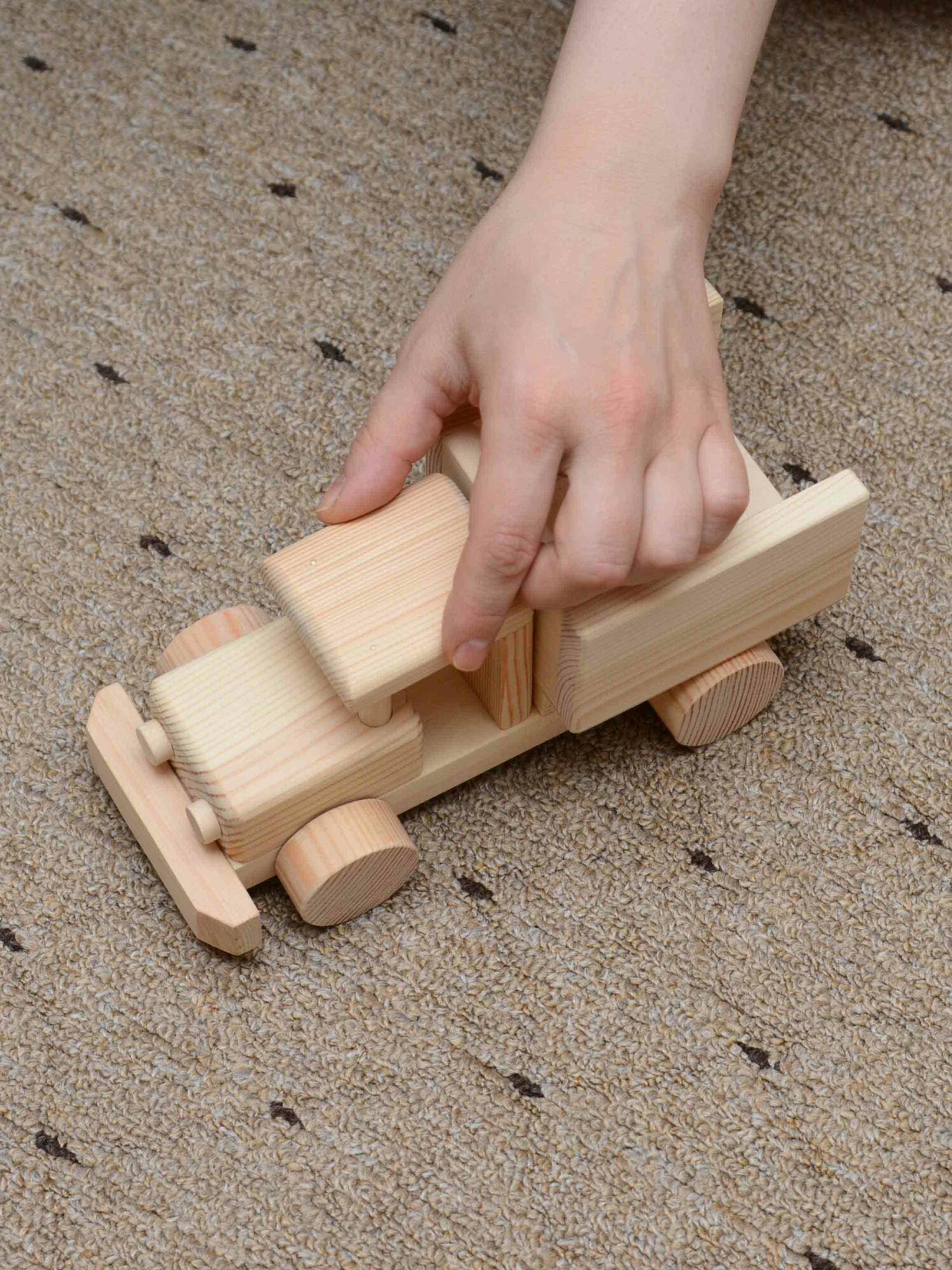 Машинка деревянная с кузовом, игрушка грузовик, игрушка для мальчика
