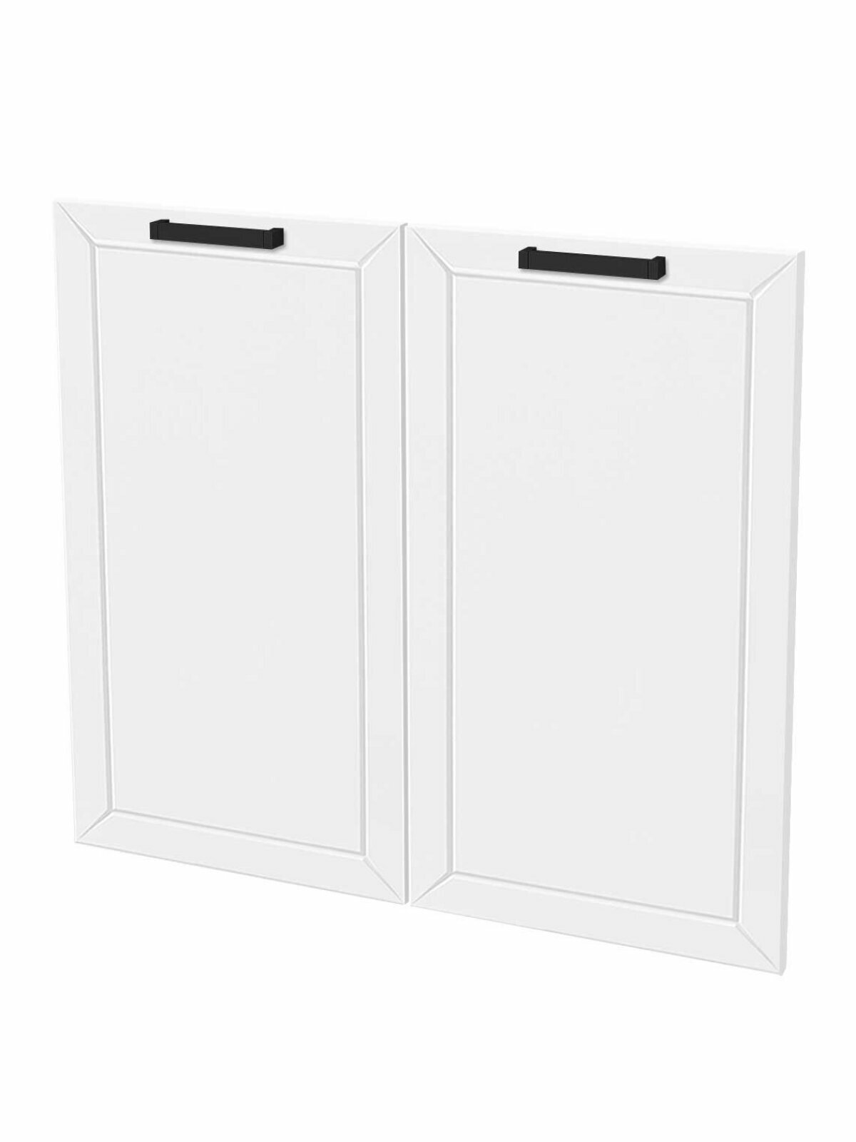 Кухонный фасад Ф-40 холст белый (Альфа) Huge Mebel. Ширина 592 Высота 712. Кухонные фасады