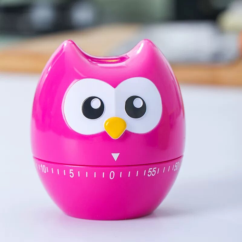 Joie Owl Series Красный кухонный таймер - креативный таймер для приготовления пищи, домашнее использование, точное