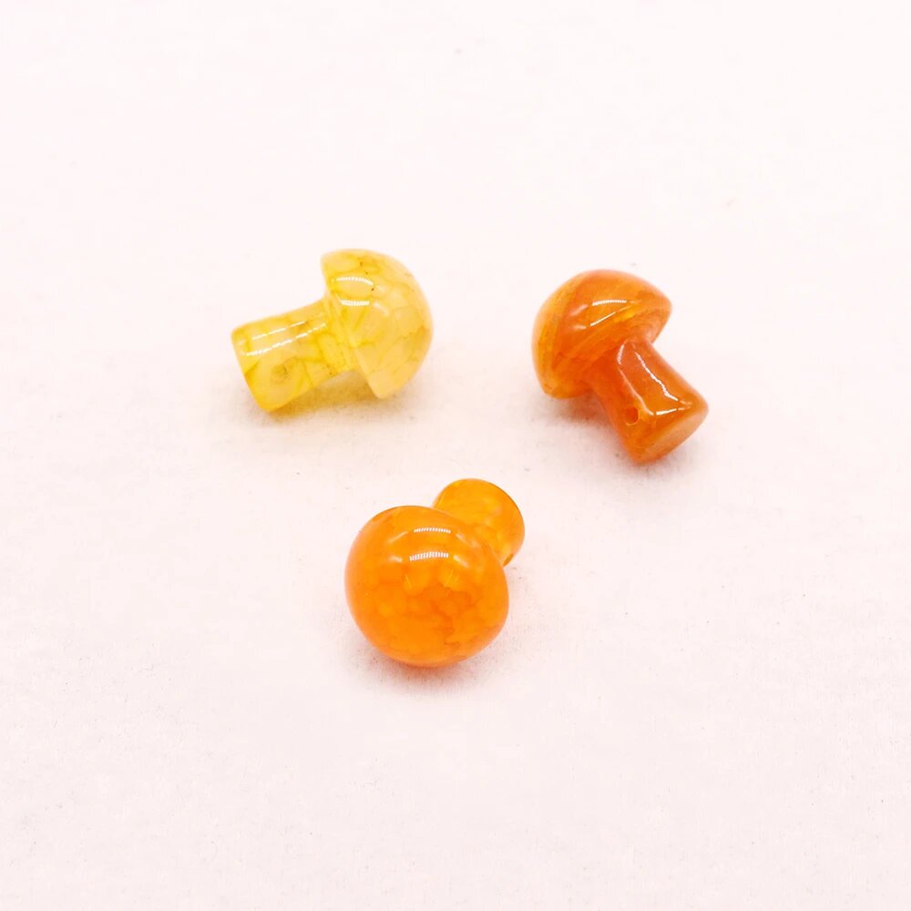 Многоцветный без отверстий, большой гриб в форме натурального камня, аметиста, свободная подвеска из бисера, аксессуары, подарок, 3 шт, оптовая поставка