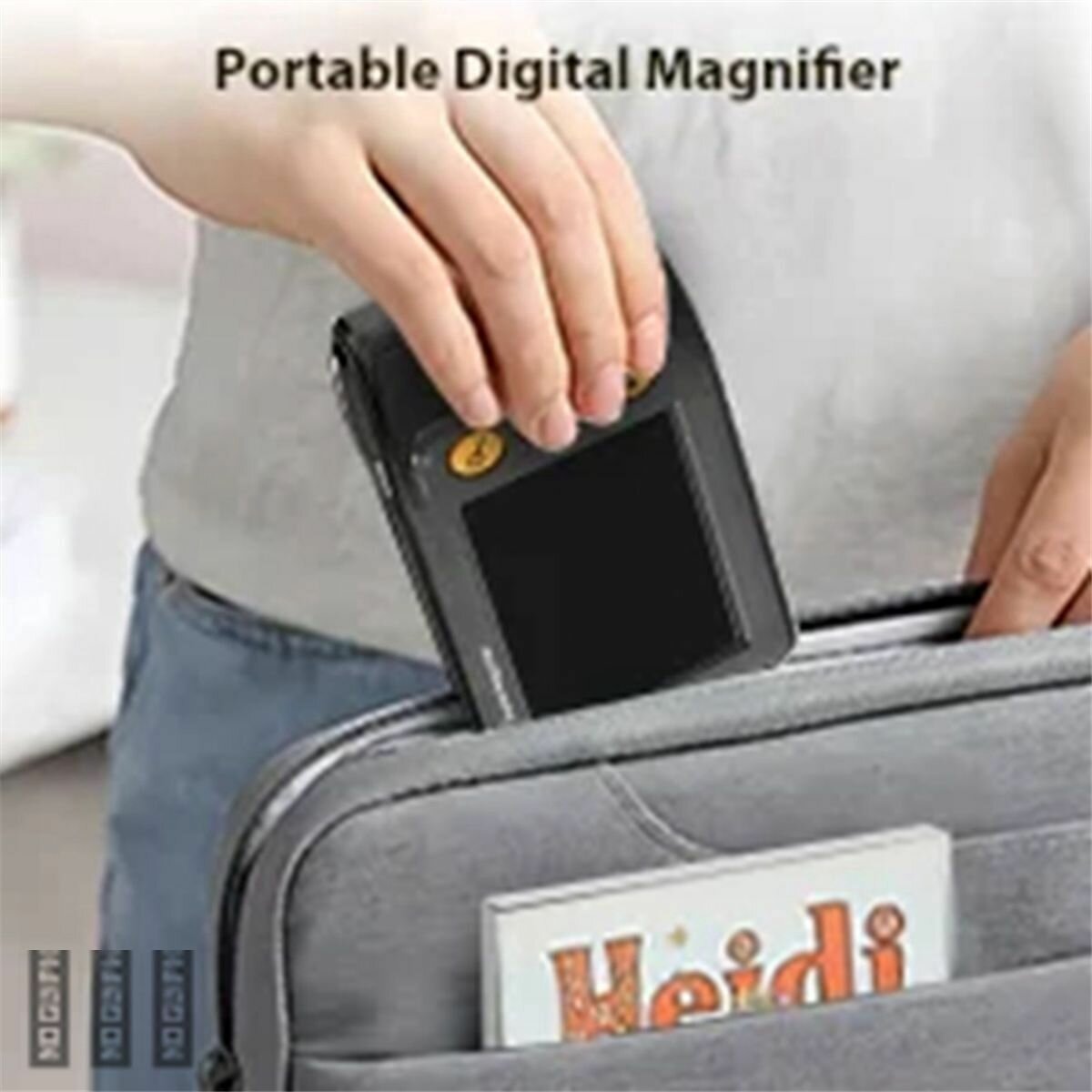 Цифровой видеоувеличитель для слабовидящих, электронные средства чтения для пожилых людей, 3,5-дюймовый ЖК-экран, 2-25-кратный зум, белый