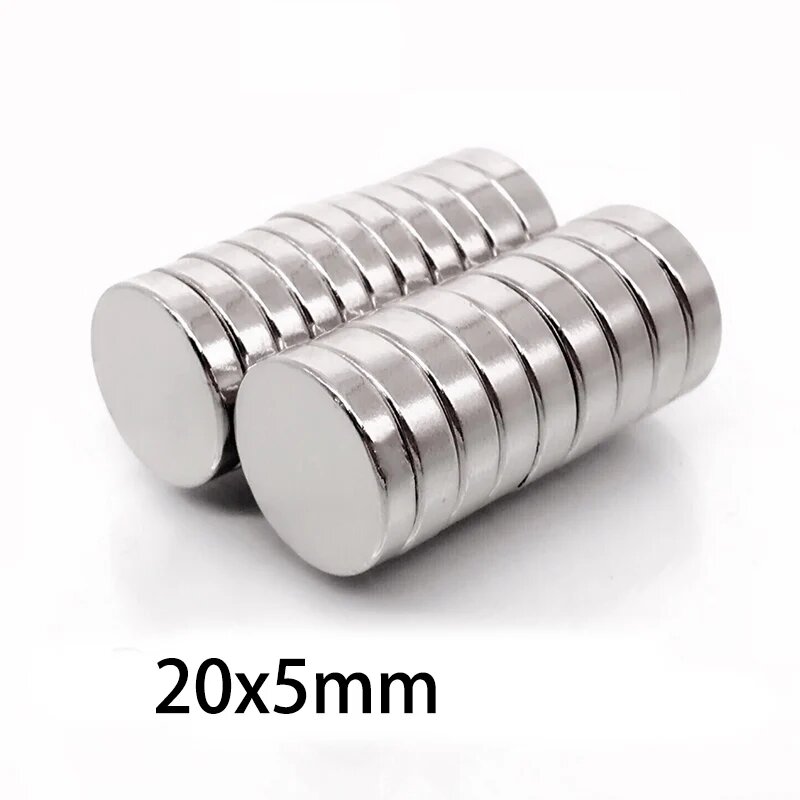 Круглые магниты 20x5 мм, 20 шт.