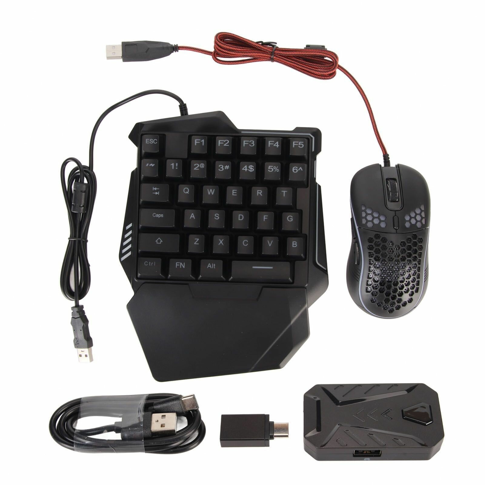 Бесшумный конвертер для клавиатуры и мыши для PS4 Xbox One Switch, игровой адаптер Plug and Play с высокой совместимостью