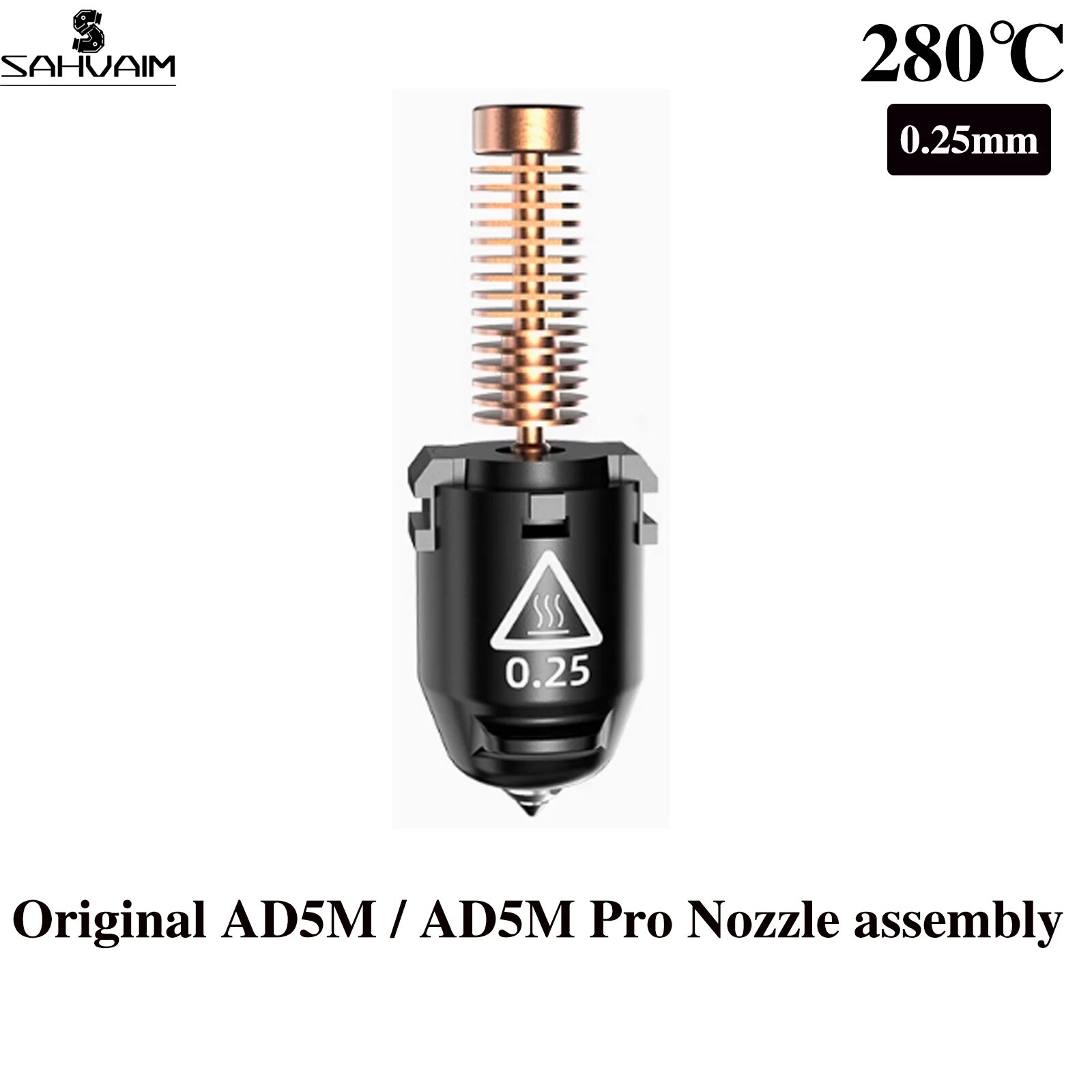 Сопло для Flashforge Adventurer AD5M/5M Pro 0.25 мм AD5M/5M Pro 0.25 мм