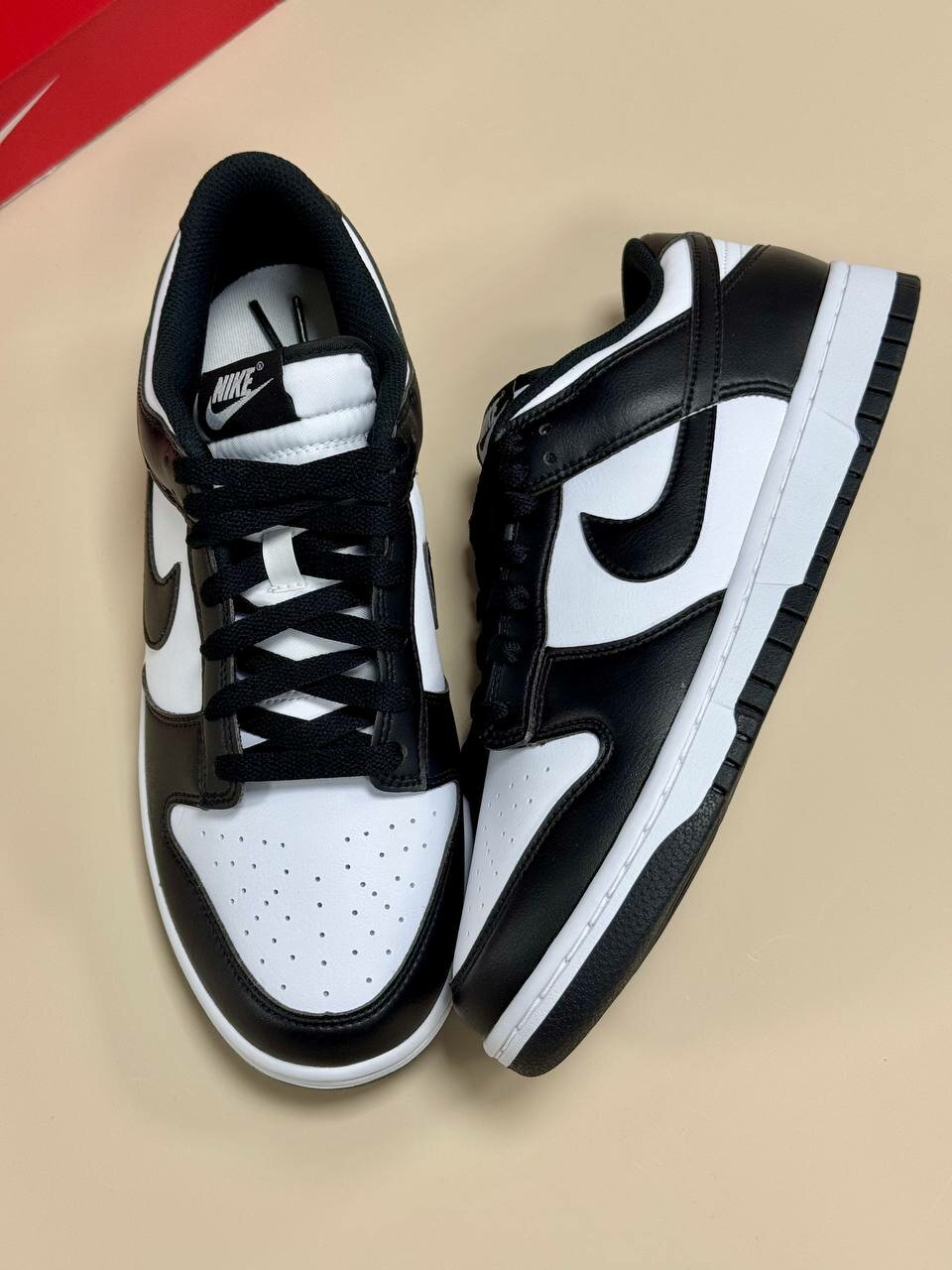 Кроссовки NIKE Dunk, полнота F (EU)/ на среднюю стопу, размер 42 EU, Panda Black White — фото 1