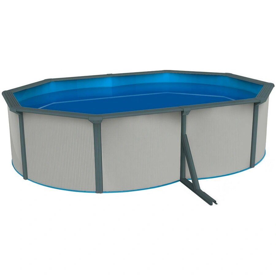 Бассейн каркасный Starmatrix Premium SP613613B, Grey (серый, RAL 7038), 6,1 х 3,6 x 1,3 м, овал, цена - за 1 компл