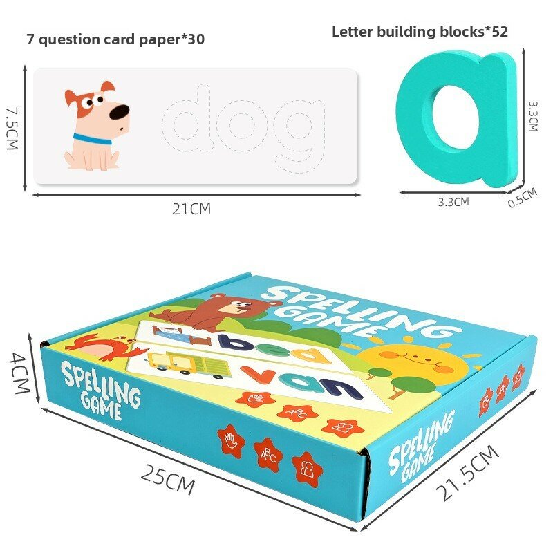 Деревянная учебная головоломка для детей развитие речи и обучение