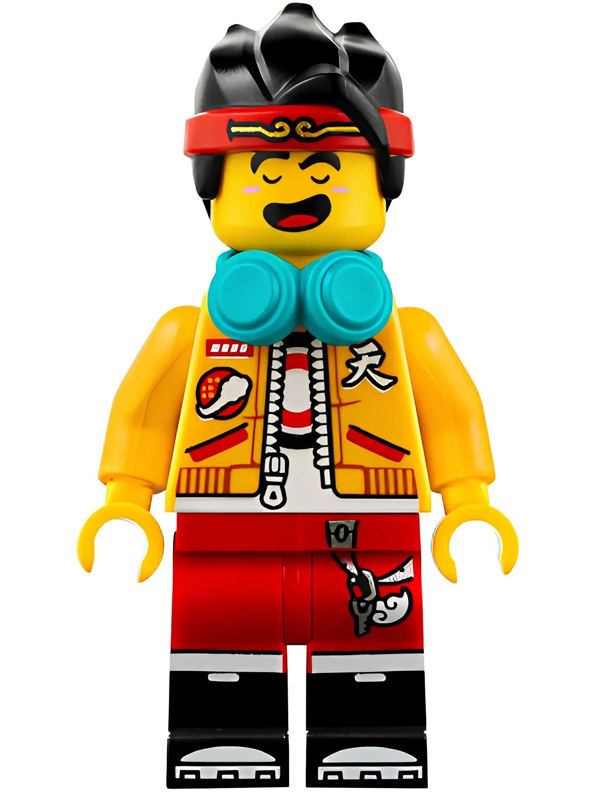 Минифигурка Lego Monkie Kid - Bright Light Orange Open Jacket mk021 U