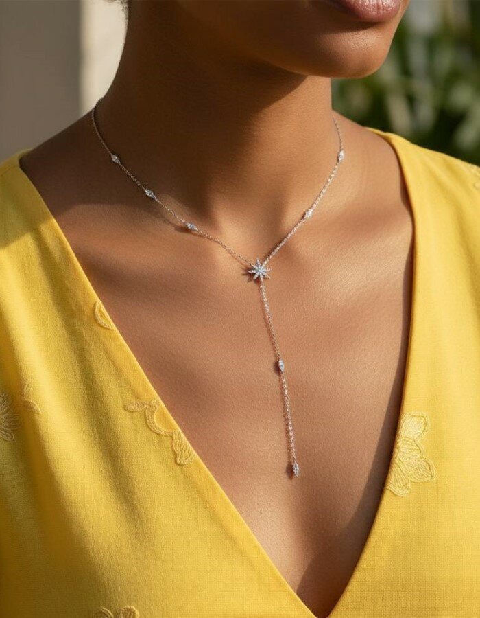 Колье, циркон