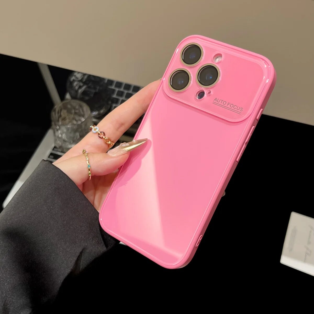 Розовый чехол для iPhone 17 Pro Max, глянцевый
