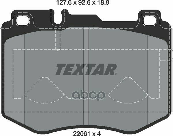 Колодки тормозные MERCEDES E (W213) передние (4шт.) TEXTAR Textar арт. 2206105