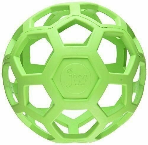 Игрушка для собак Мяч-пазл дозатор лакомства JW Pet Hol-ee Roller Rubber Dog Toy, Large