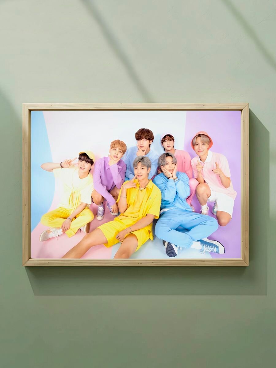 Постер, плакат на стену BTS K-Pop (А3)