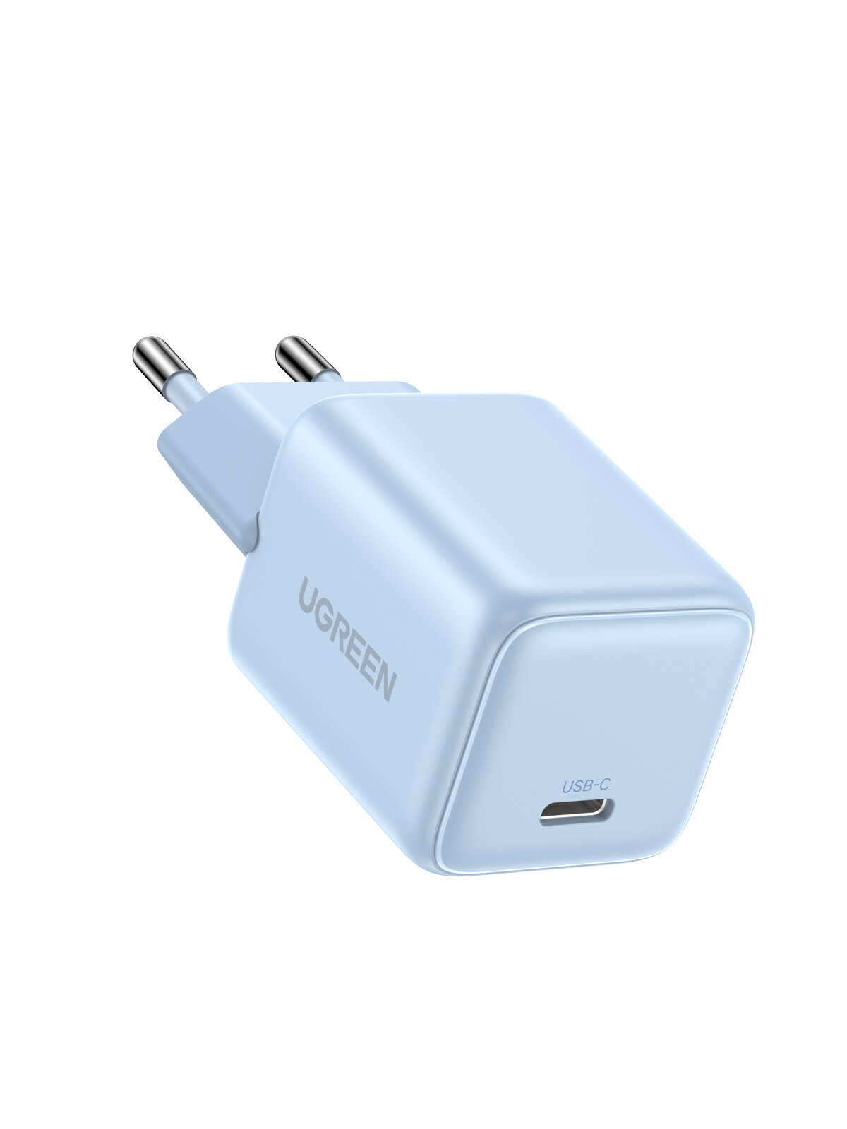 Сетевое зарядное устройство UGREEN X512 Mini 20W без кабеля USB-C GaN быстрая зарядка голубой 2 года гарантия