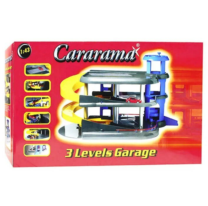 Игровой набор Cararama "Гараж", 3 уровня, без машинок, от 5 лет
