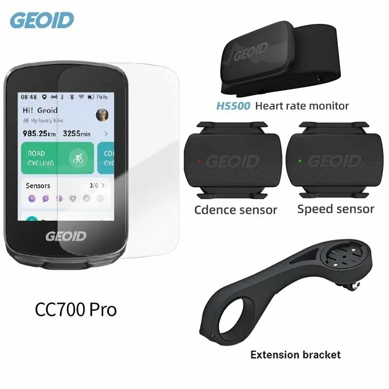GEOID CC700 Pro Велокомпьютер Professional Route Navigation с 2,8-дюймовым цветным сенсорным экраном