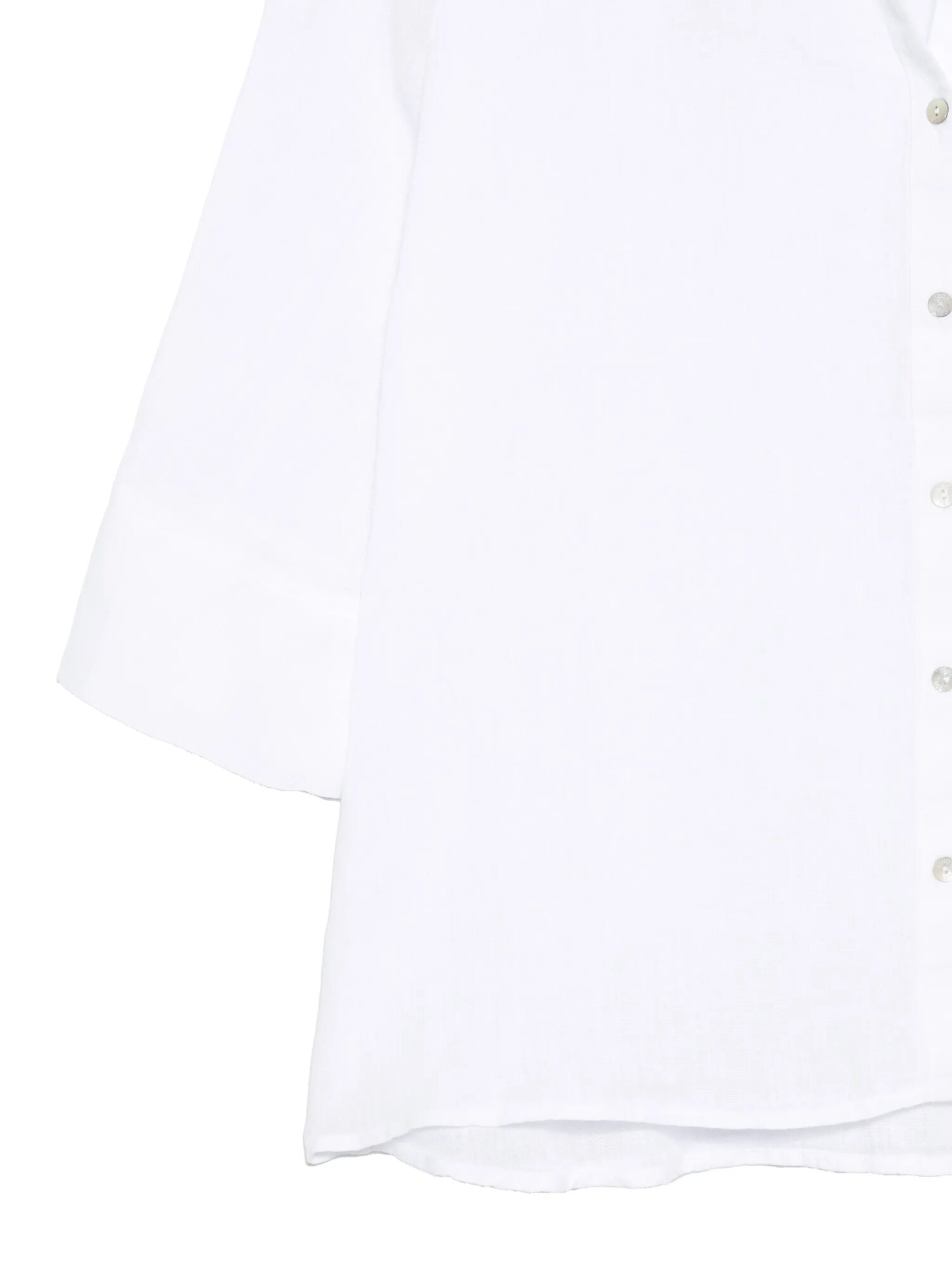 Рубашка 120% LINO Buttoned shirt, размер 38, бежевый/белый — фото 1