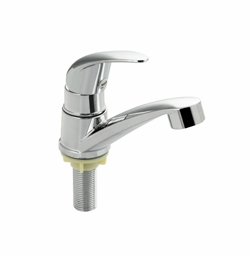 Кран на одну воду шаровый, хромированный, из высокопрочного пластика АБС