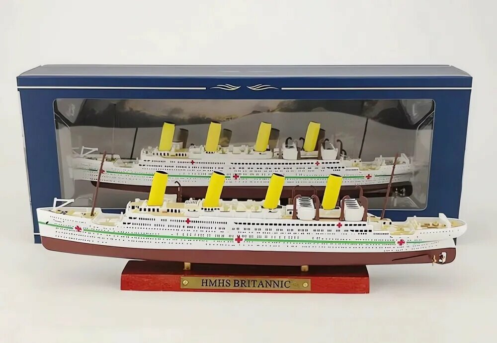 Коллекционная литая модель лайнера "Британник". HMHS Britannic . Масштаб 1:1250 (Длина - 22 см)