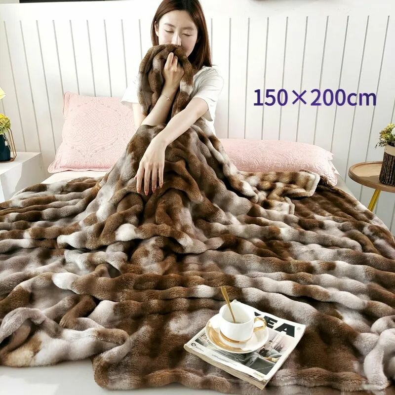 Плед 150x200 см велсофт белый
