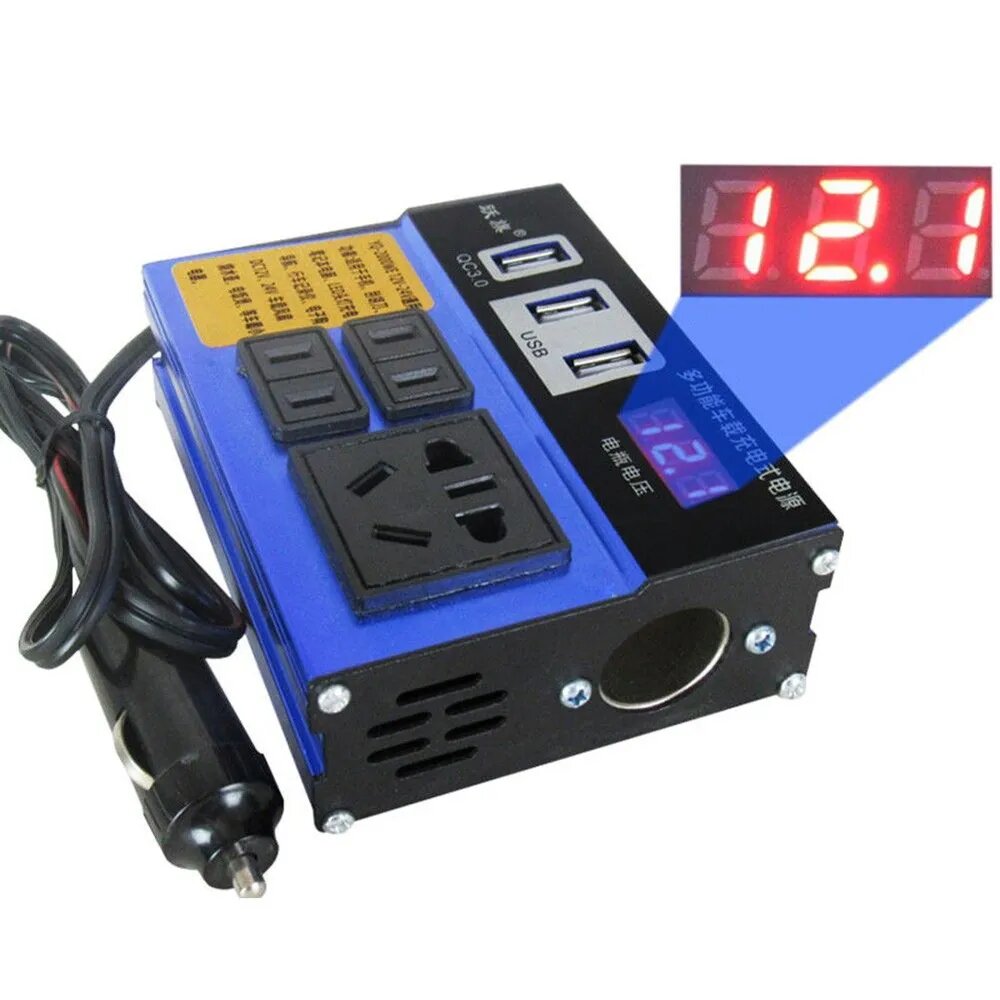 Автомобильный Преобразователь мощности DC12V 24V В DC110V/220V trip 3-USB