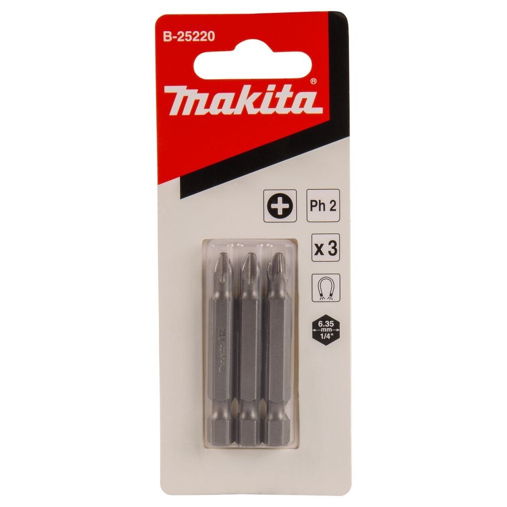 Насадка Standard PH2, 50 мм, E-form(MZ), 3 шт. Makita B-25220
