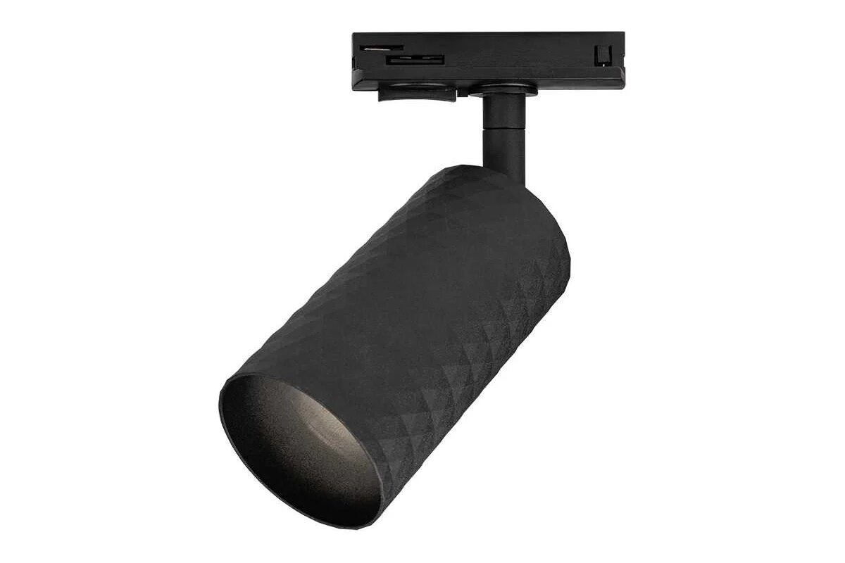 Трековый светильник Jazzway PTR 29 GU10 BL черный алюминиевый корпус диммируемый 15 Вт IP20 220В для диммируемых GU10 ламп