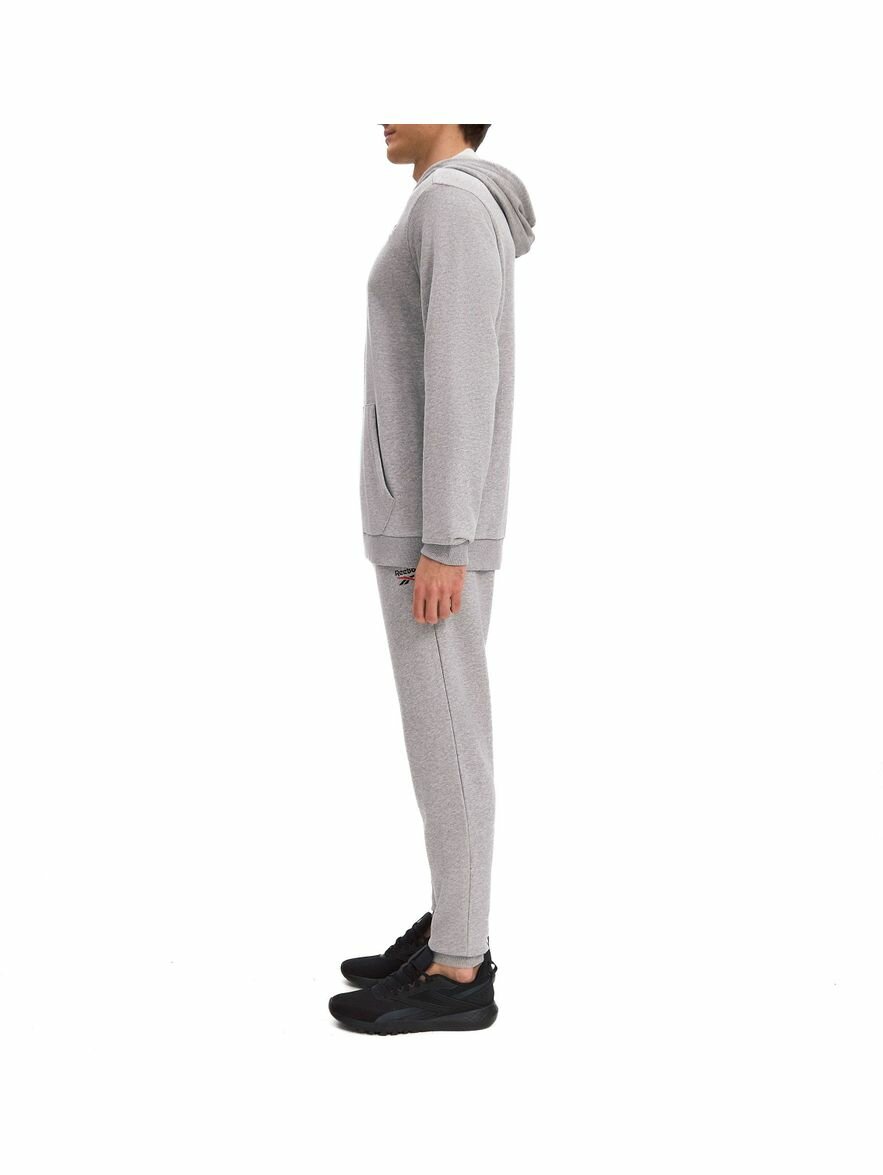 Брюки спортивные Reebok Identity Small Logo Ft Jogger, размер S, серый/красный — фото 1