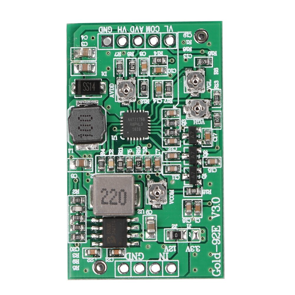 Модуль платы Boost Board LCD TCON Board VGL VGH VCOM AVDD 4 Adjustable Gold-92E Zhide