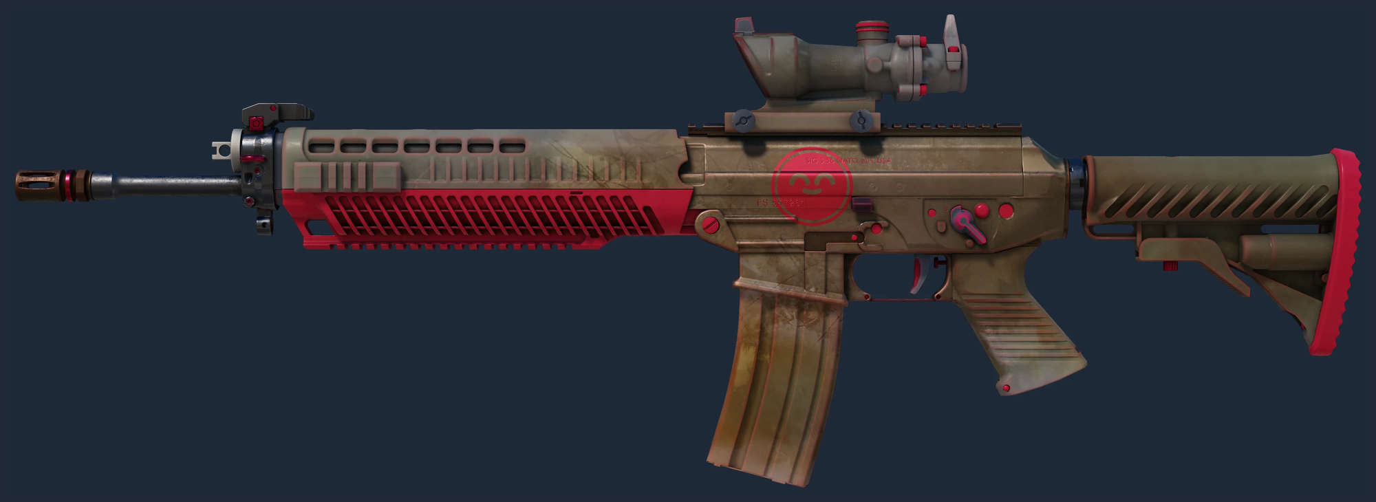 SG 553 | Ягодный гелькоут (Закалённое в боях) Скины CS2 с быстрой автовыдачей steam trade