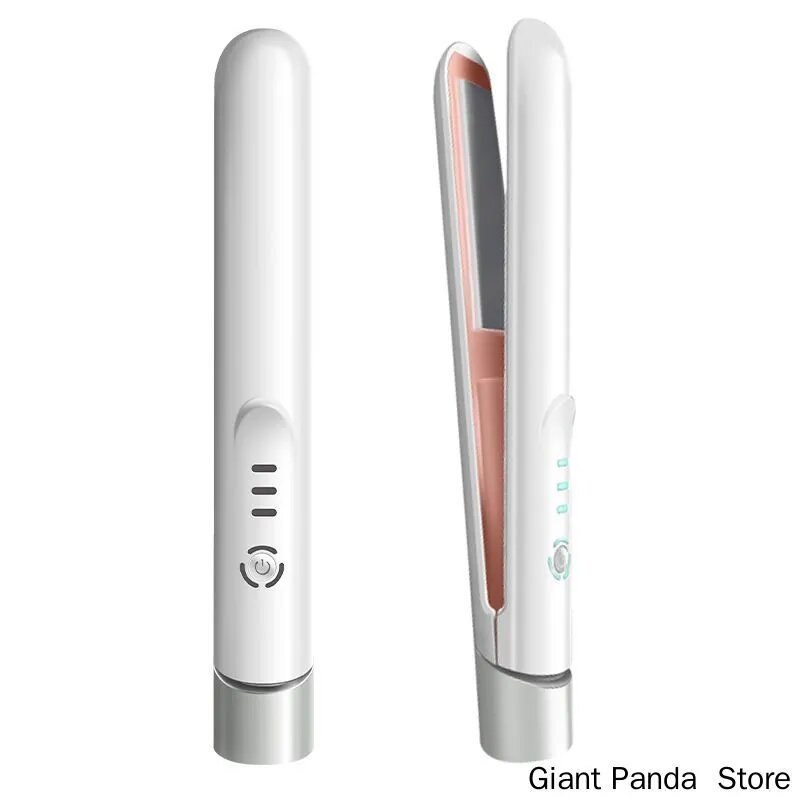 Беспроводная зарядка, портативная, позволяет выпрямлять и завивать волосы, миниатюрная, как в студенческом общежитии.