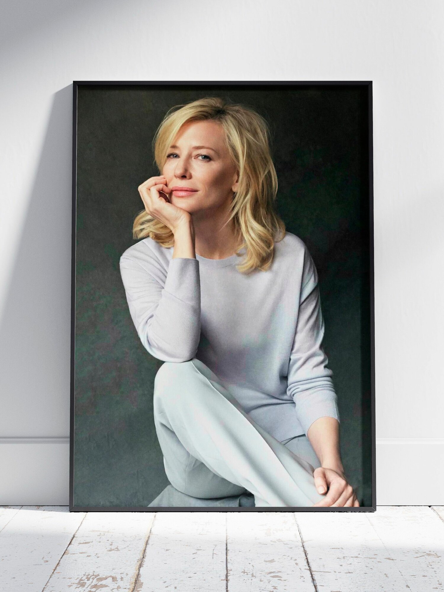 Плакат на стену для интерьера Кейт Бланшетт (Cate Blanchett 1) - Постер по актеру фильма, кино, сериала формата A4 (21x30 см)