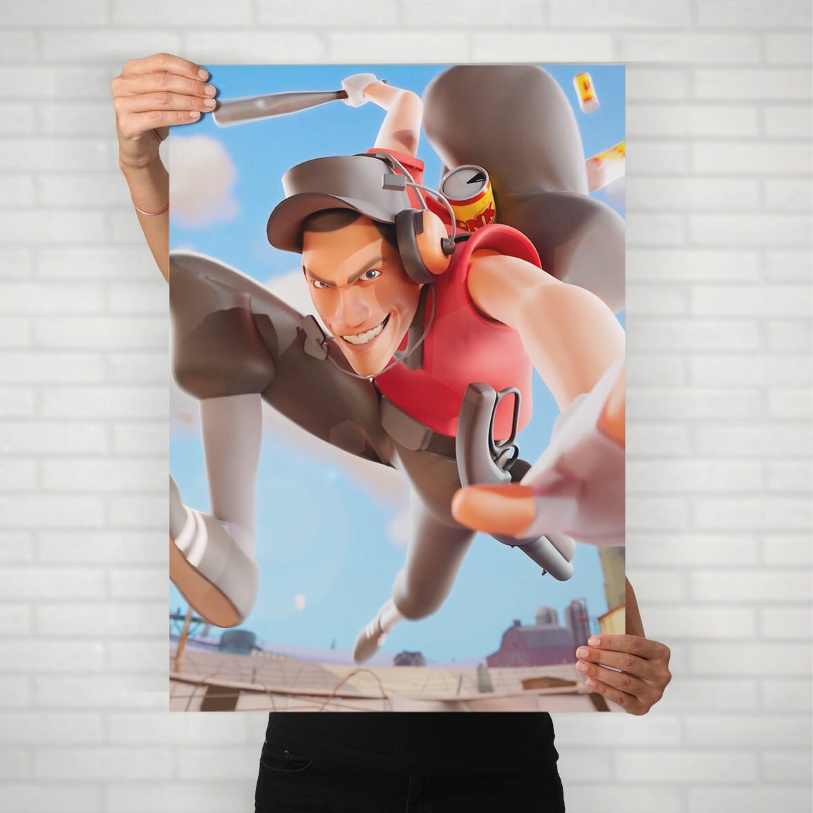 Плакат на стену для интерьера Team Fortress 2 (Скаут 6) - Постер по игре формата А2 (42x60 см)