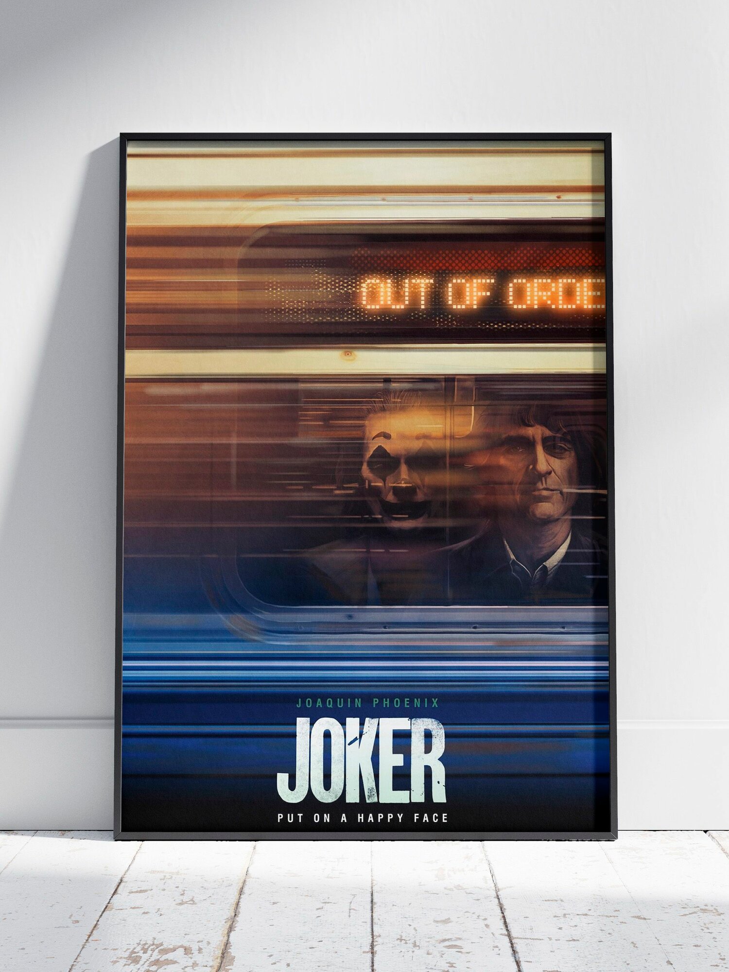 Плакат на стену для интерьера Joker 2019 (Джокер - Артур Флек 4) - Постер по фильму и кино формата A4 (21x30 см)
