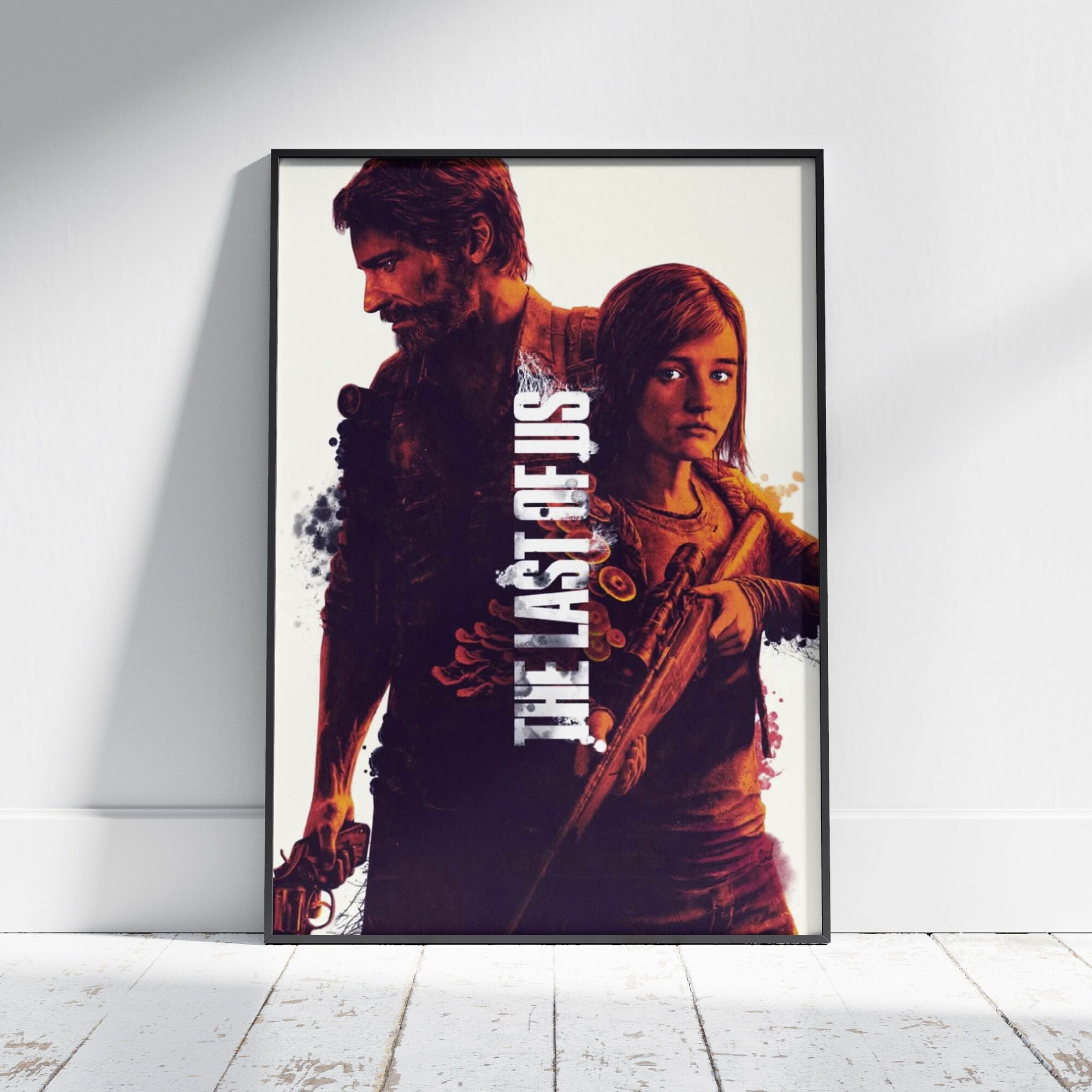 Плакат на стену для интерьера The Last of Us (Элли и Джоэл 1) - Постер по игре формата А4 (21x30 см)