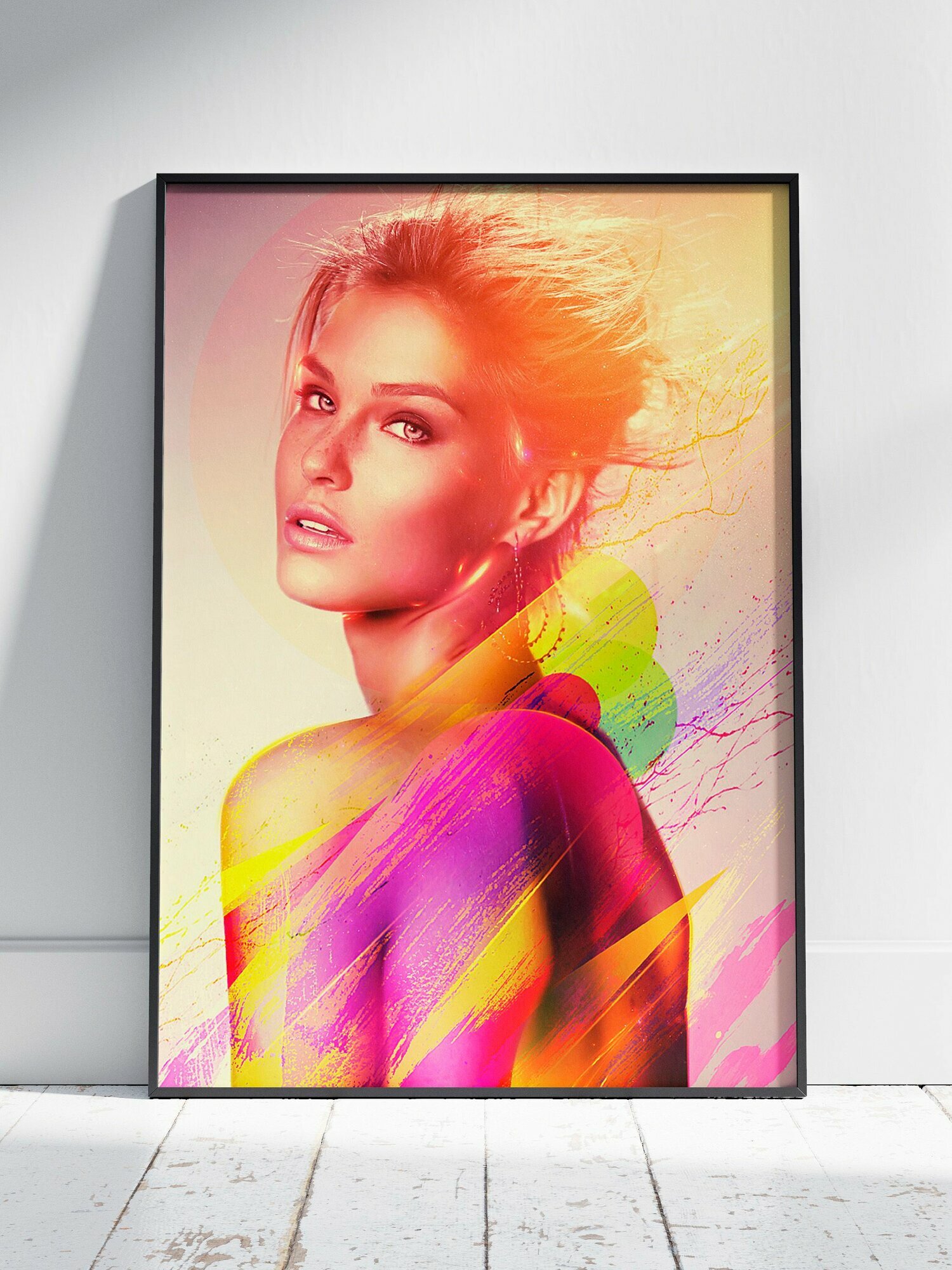 Плакат на стену для интерьера Бар Рафаэли (Bar Refaeli 3) - Постер по модели, бренду и моде формата A4 (21x30 см)