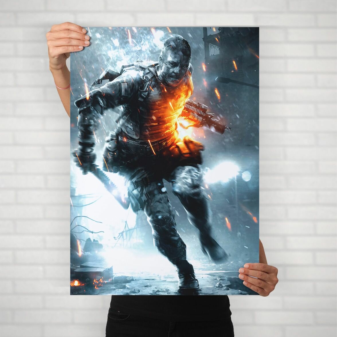 Плакат на стену для интерьера Бателфилд (Battlefield 4 - 4) - Постер по игре формата А2 (42x60 см)