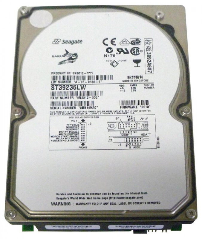 Жесткий диск Seagate ST39236LW 9,2Gb U160SCSI 3.5" HDD
