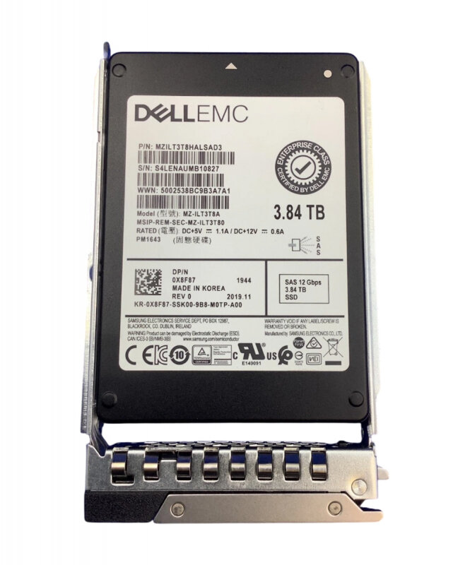 Жесткий диск Dell MZILT3T8HALS0D3 3.84TB SAS 2,5" SSD