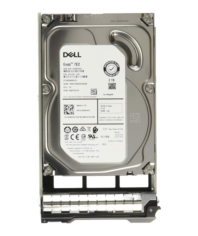 Жесткий диск Dell ST2000NM0018 2Tb 7200 SATAIII 3.5" HDD