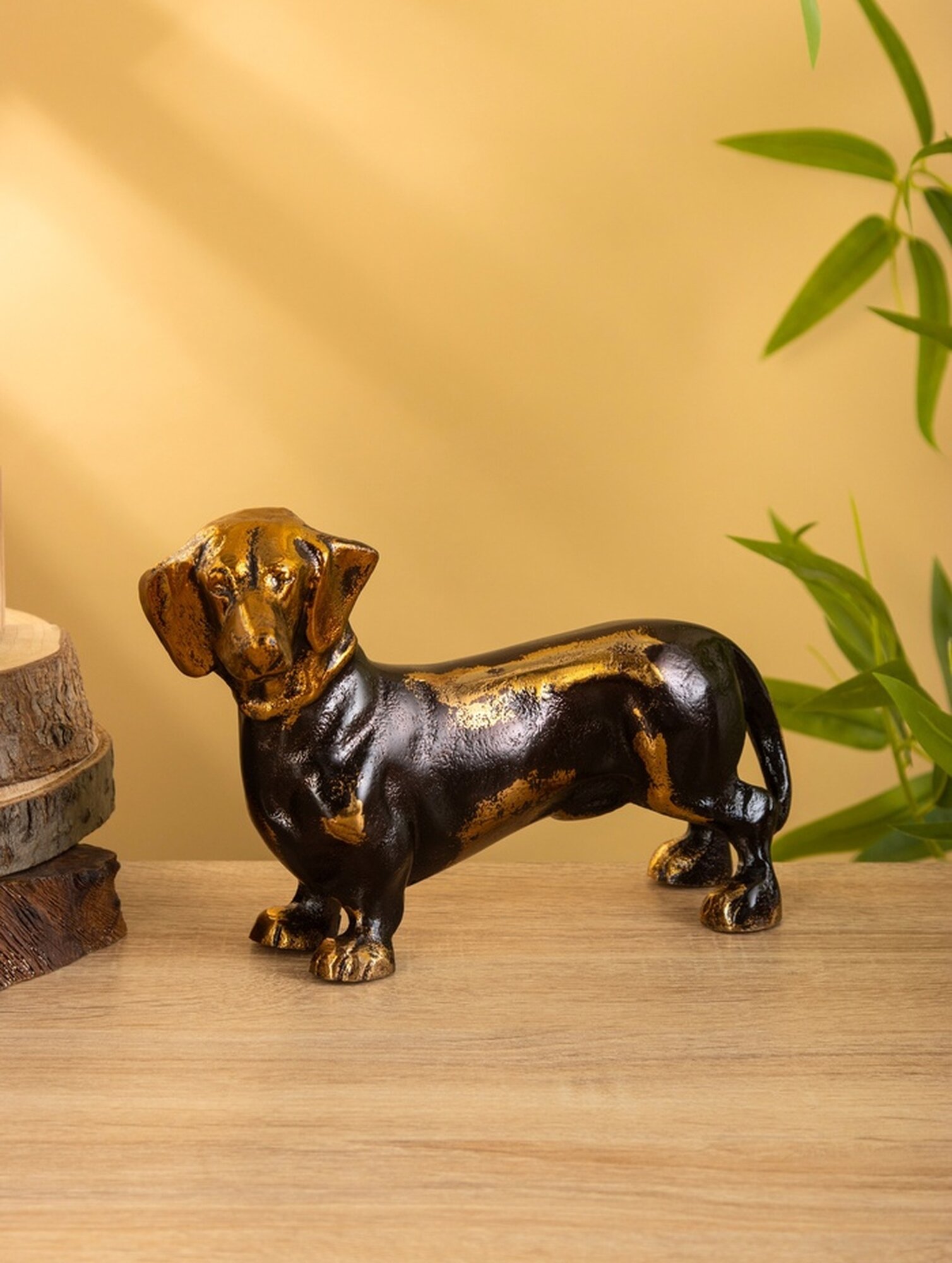 Сувенир интерьерный "Такса" 22х7х14 см, алюминий