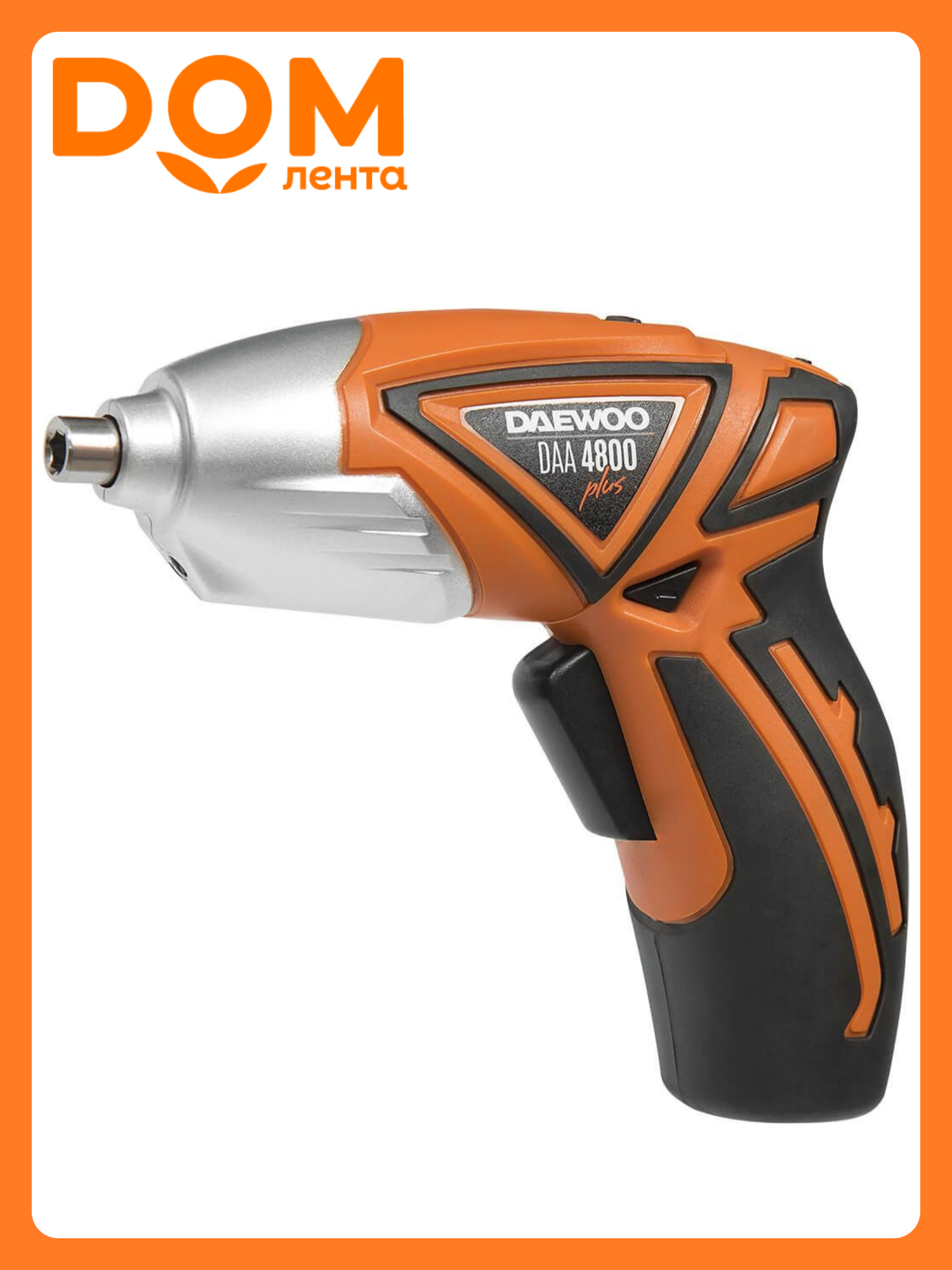 Отвертка аккумуляторная DAEWOO DAA 4800 Plus, с кейсом, с подсветкой, Ni-Cd, 4,8 В